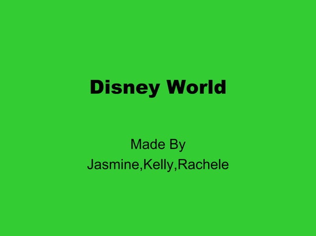 Disney world slide | PPSX