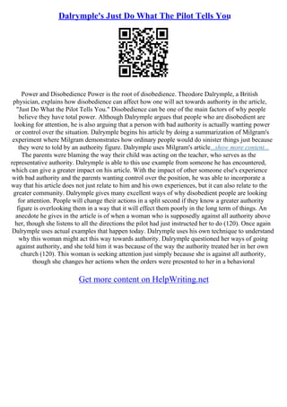 Disobedience Essay | PDF