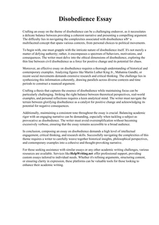 Disobedience Essay.pdf