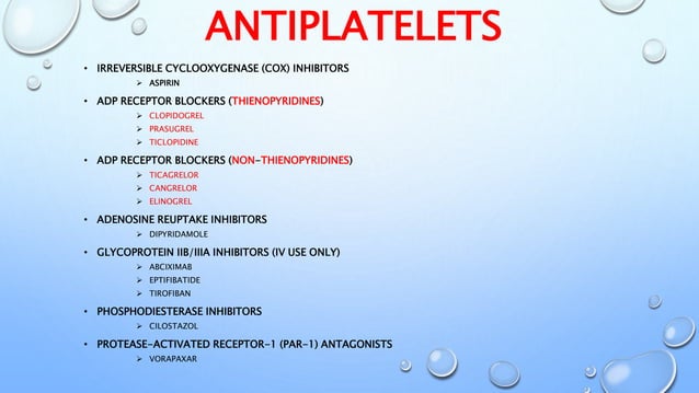 Drug Interactions of ADP receptor Blockers (Antiplatelets) | PPT