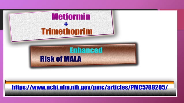 Drug interactions of Metformin | PPTX | Endocrine and Metabolic ...