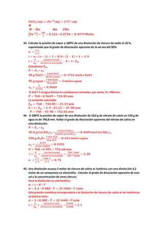 Disoluciones, propiedades coligativas | PDF