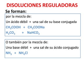 Disoluciones reguladoras | PPTX | Chemistry | Science