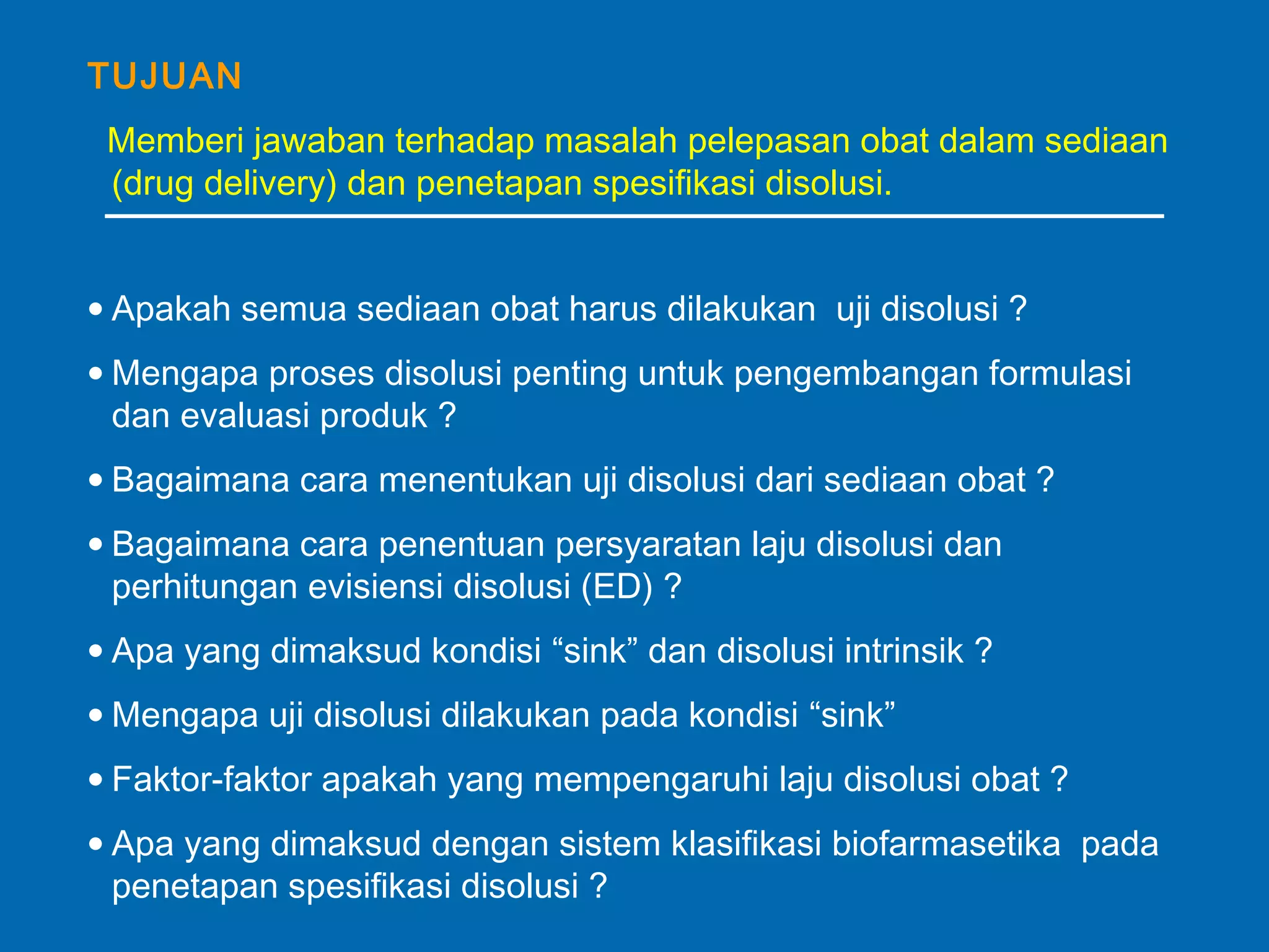 Uji Disolusi | PPT
