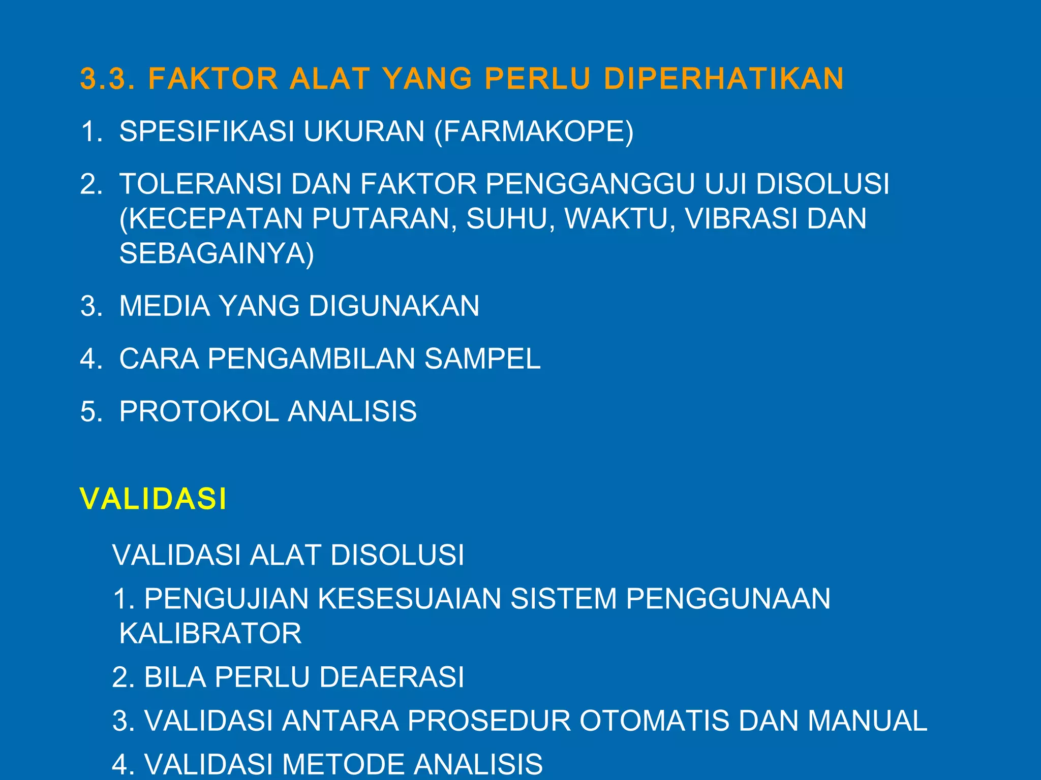 Uji Disolusi | PPT