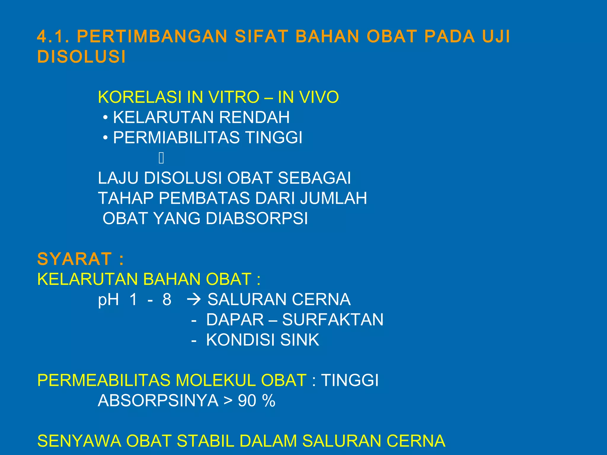 Uji Disolusi | PPT