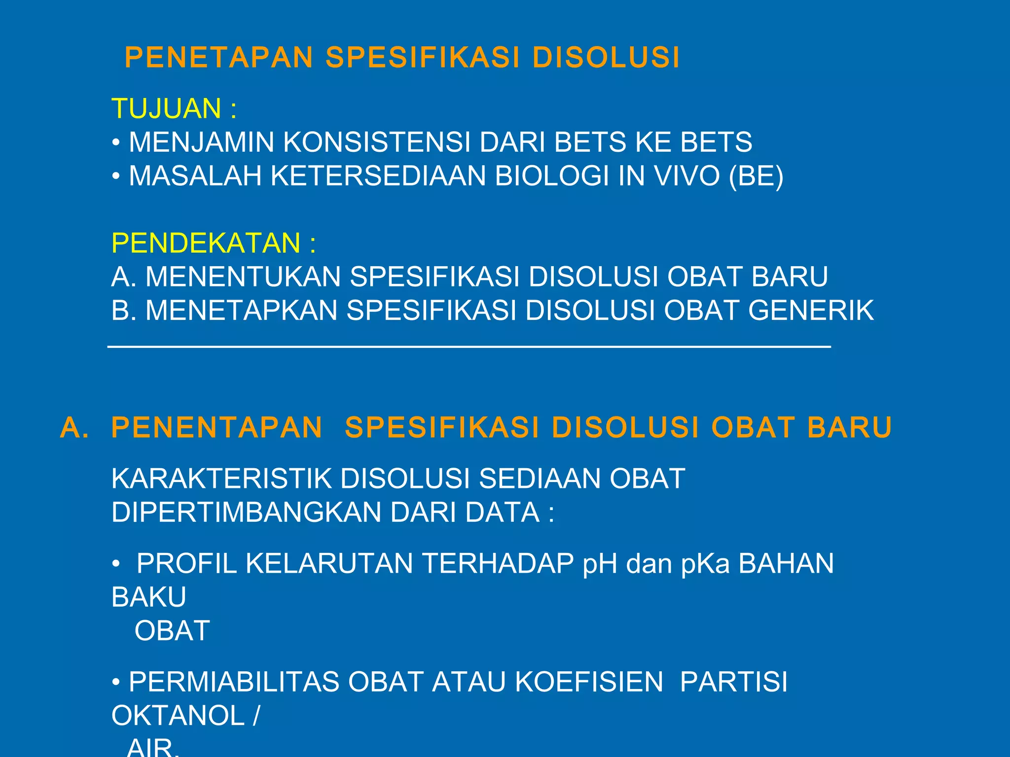 Uji Disolusi | PPT