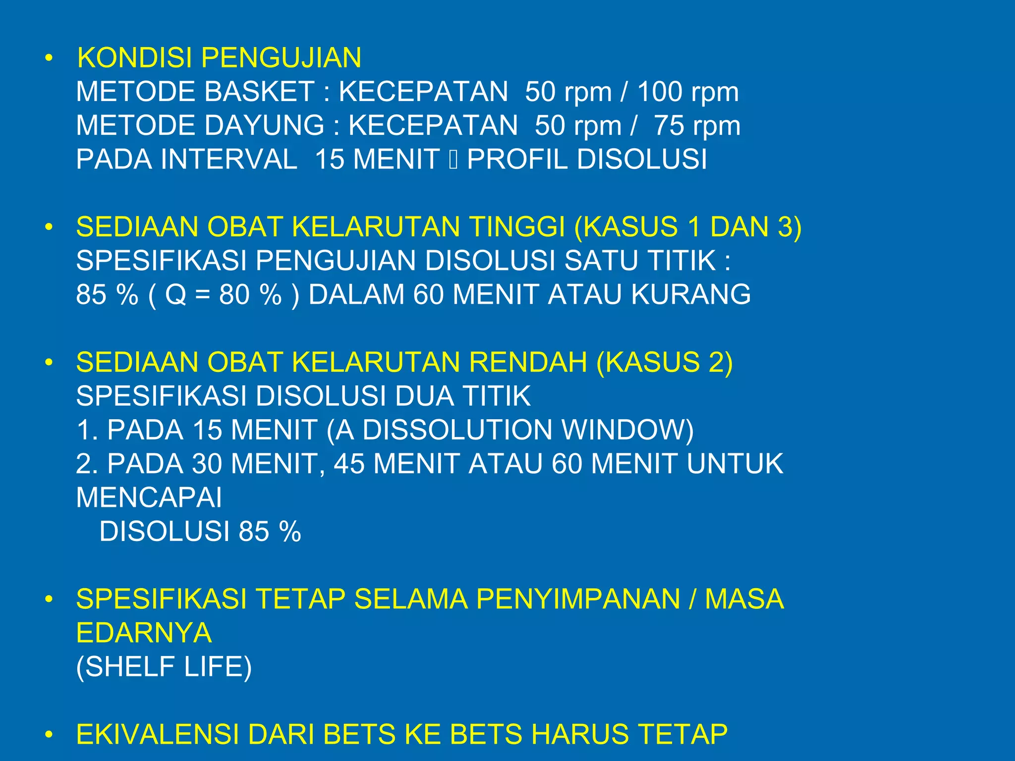 Uji Disolusi | PPT