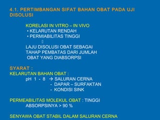 Uji Disolusi | PPT