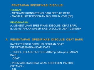 Uji Disolusi | PPT
