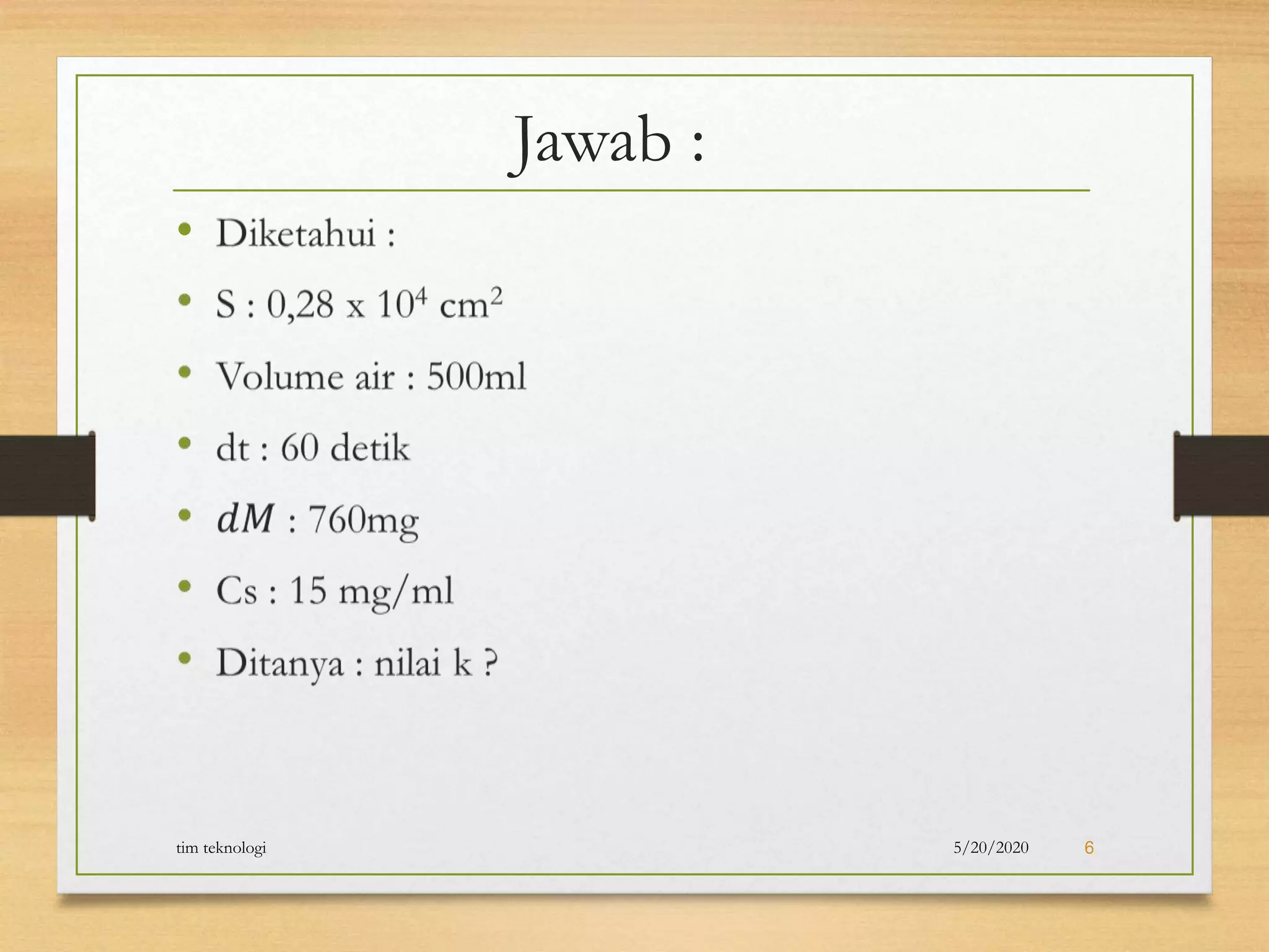Disolusi Obat 2020 | PPT
