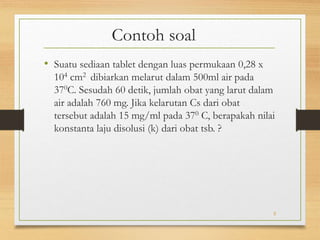 Disolusi Obat 2020 | PPT