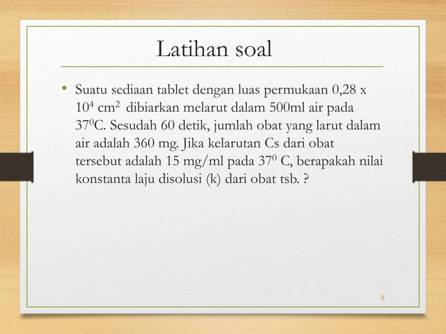 Disolusi Obat 2020 | PPT