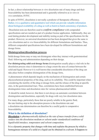 Disolution best | PDF