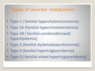 Disorder metabolism | PPTX