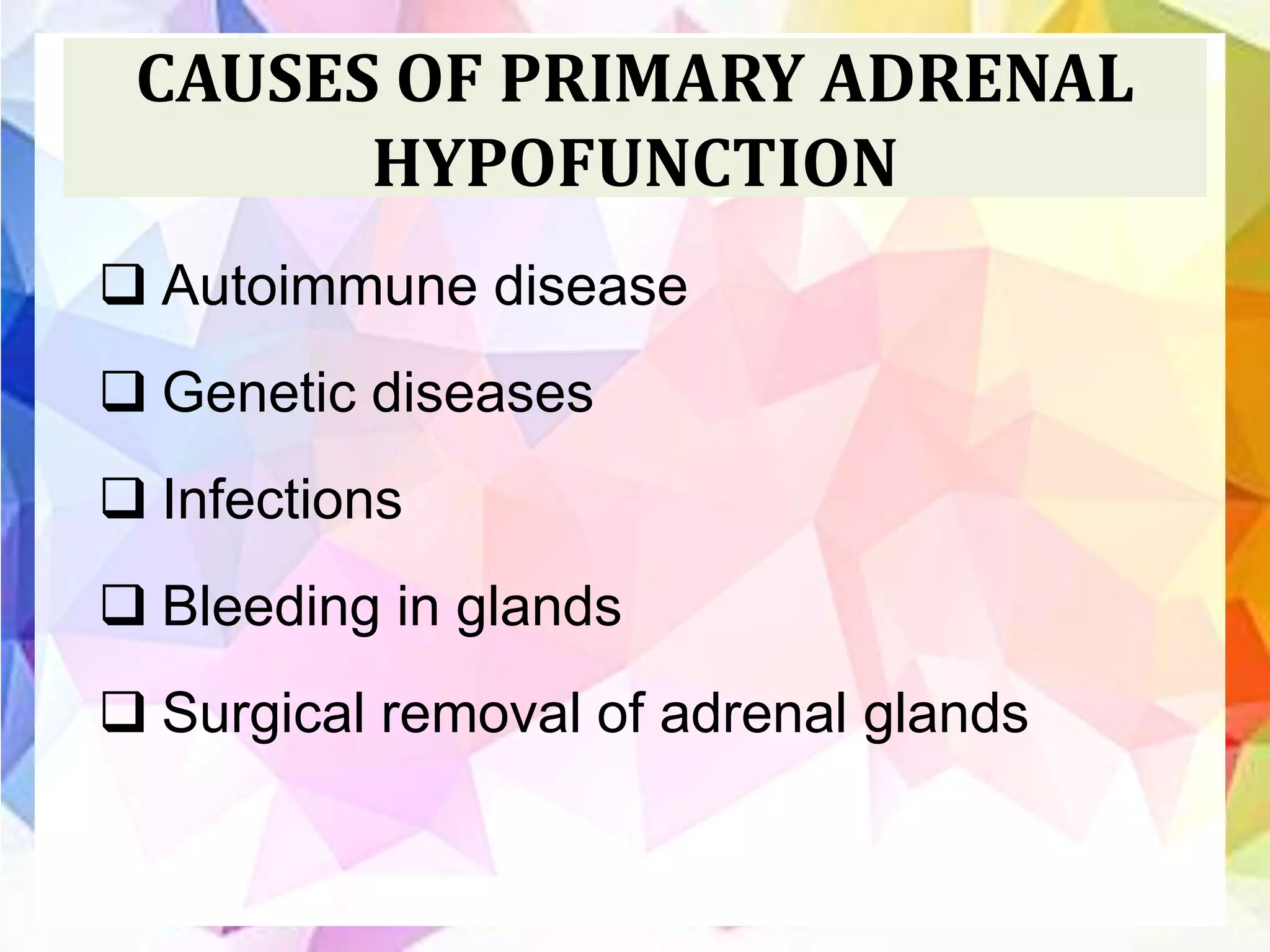 Disorder of adrenal cortex | PPTX