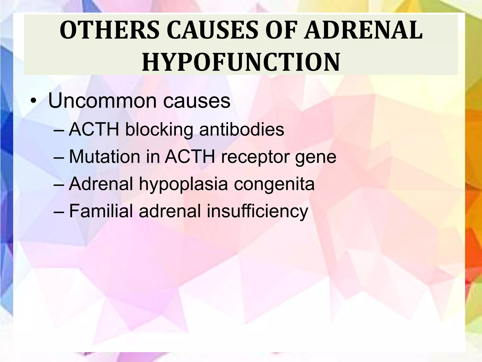 Disorder of adrenal cortex | PPTX