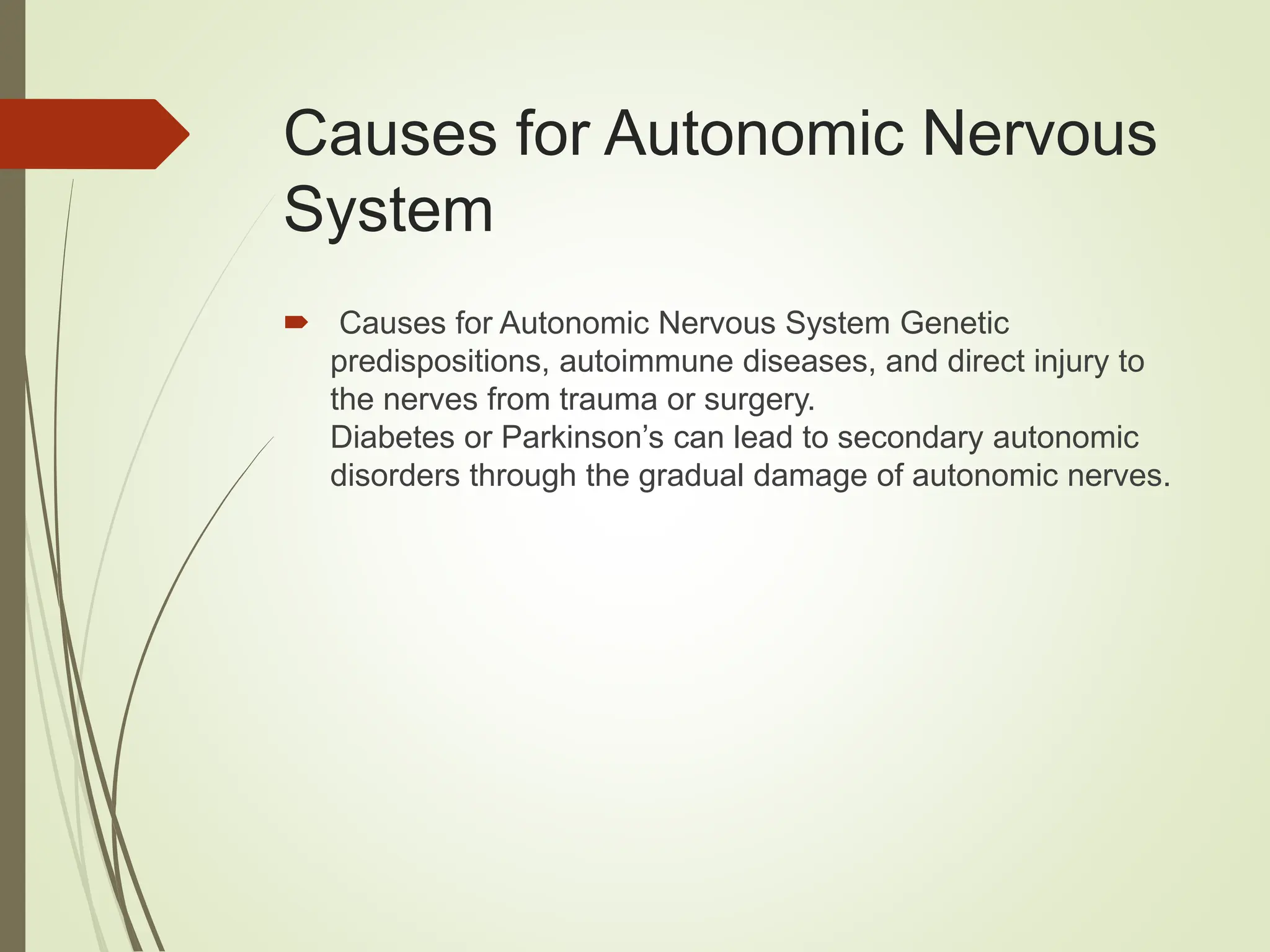 Disorders of autonomic Nervous system for Physiotherapy students | PPTX