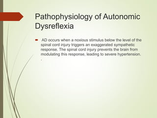 Disorders of autonomic Nervous system for Physiotherapy students | PPTX