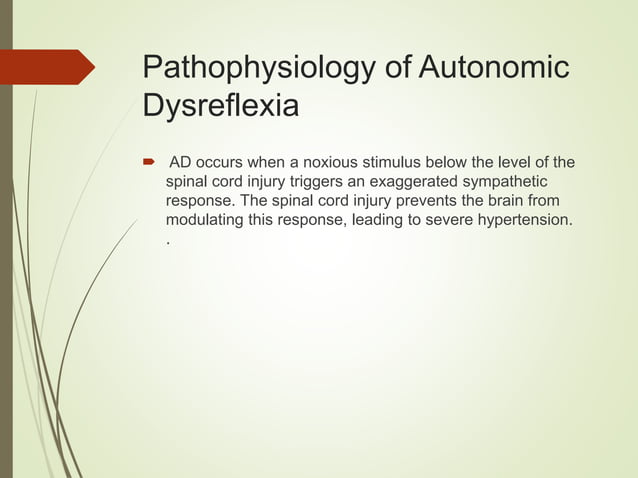 Disorders of autonomic Nervous system for Physiotherapy students | PPTX