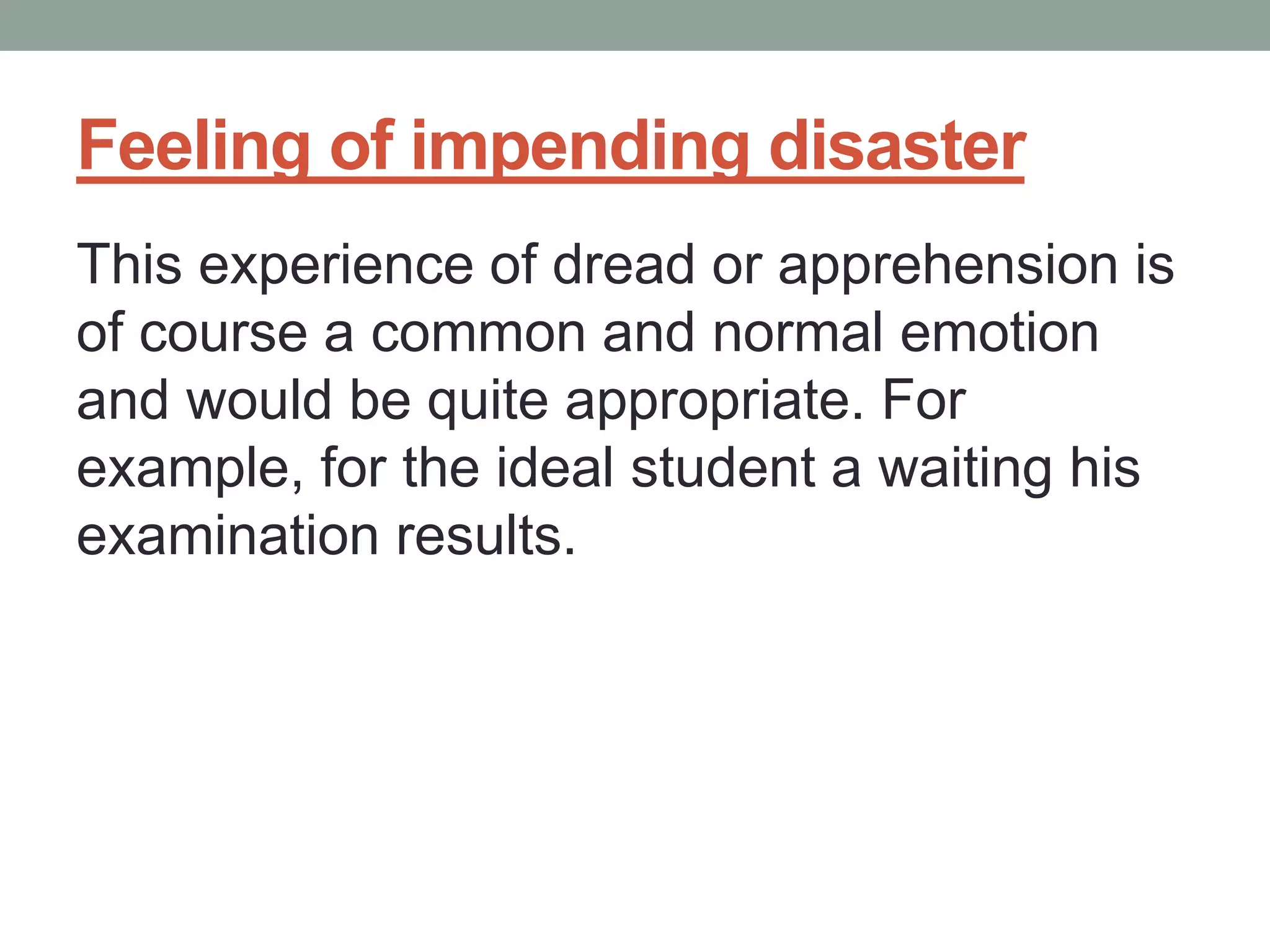 Disorders of Emotion | PPTX