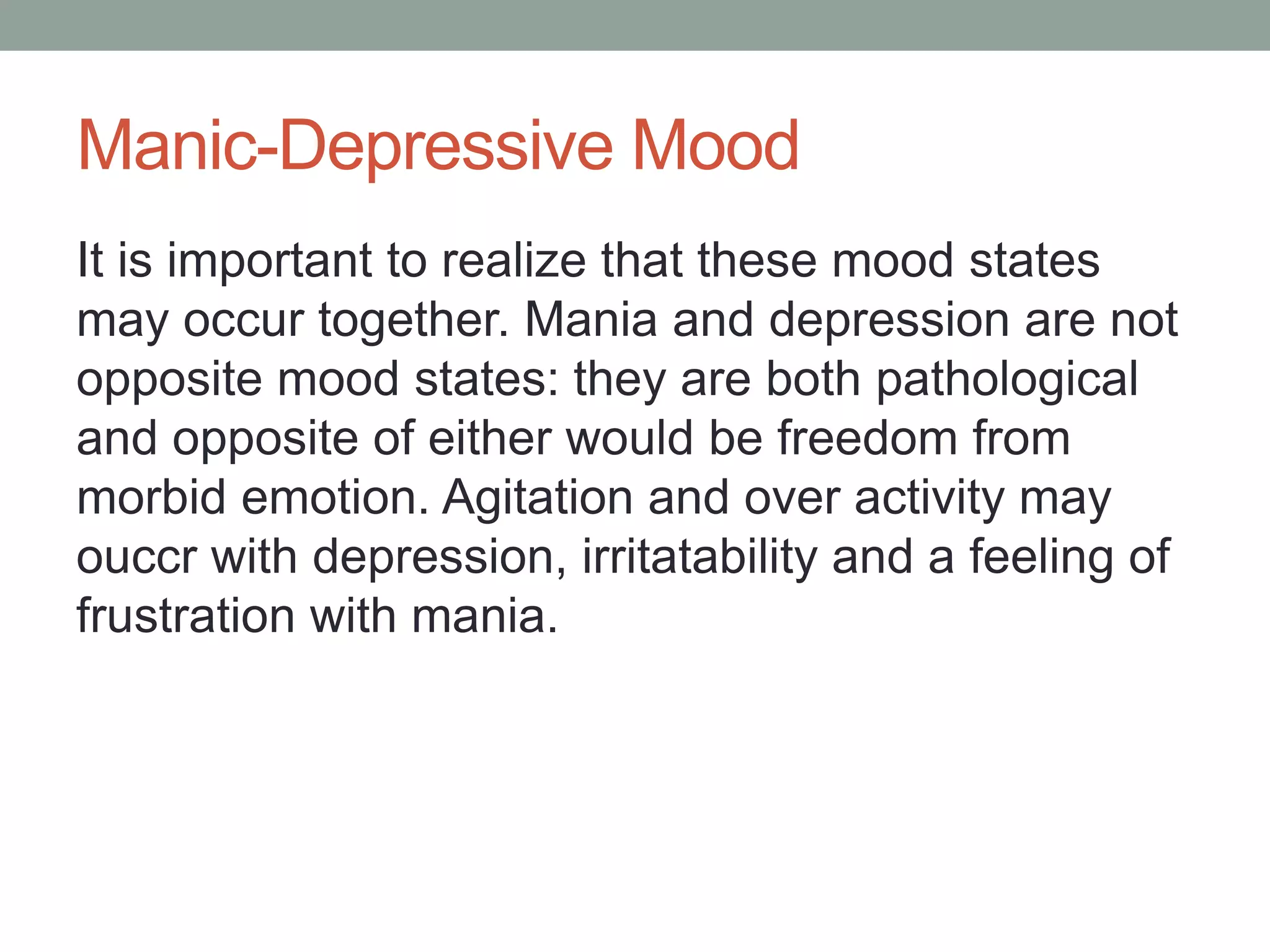 Disorders of Emotion | PPTX