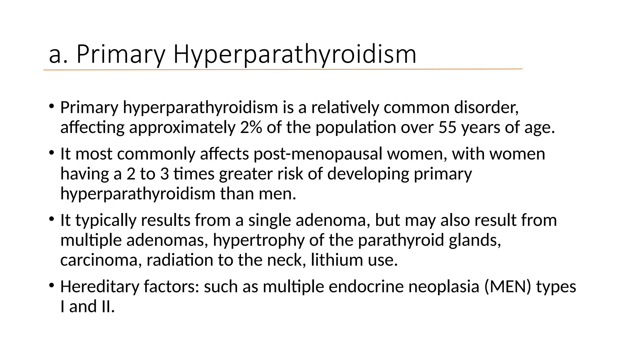 disorder of parathyroid gland Hyperparathyroidism and ...
