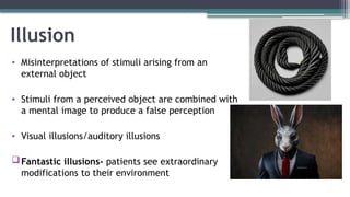 DISORDER OF PERCEPTION (Sensory deception) | PPTX