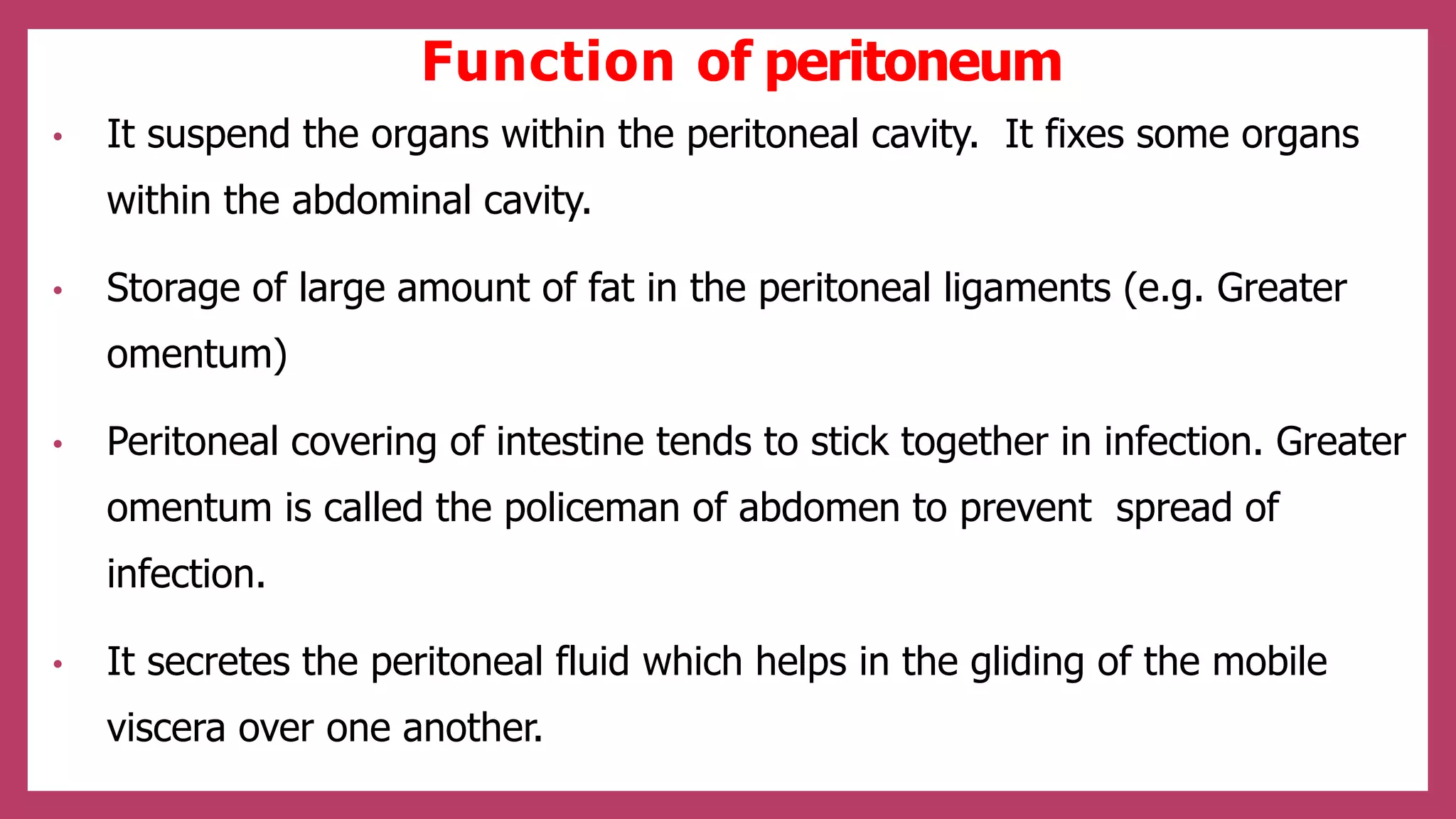 Disorder of peritonum | PPTX