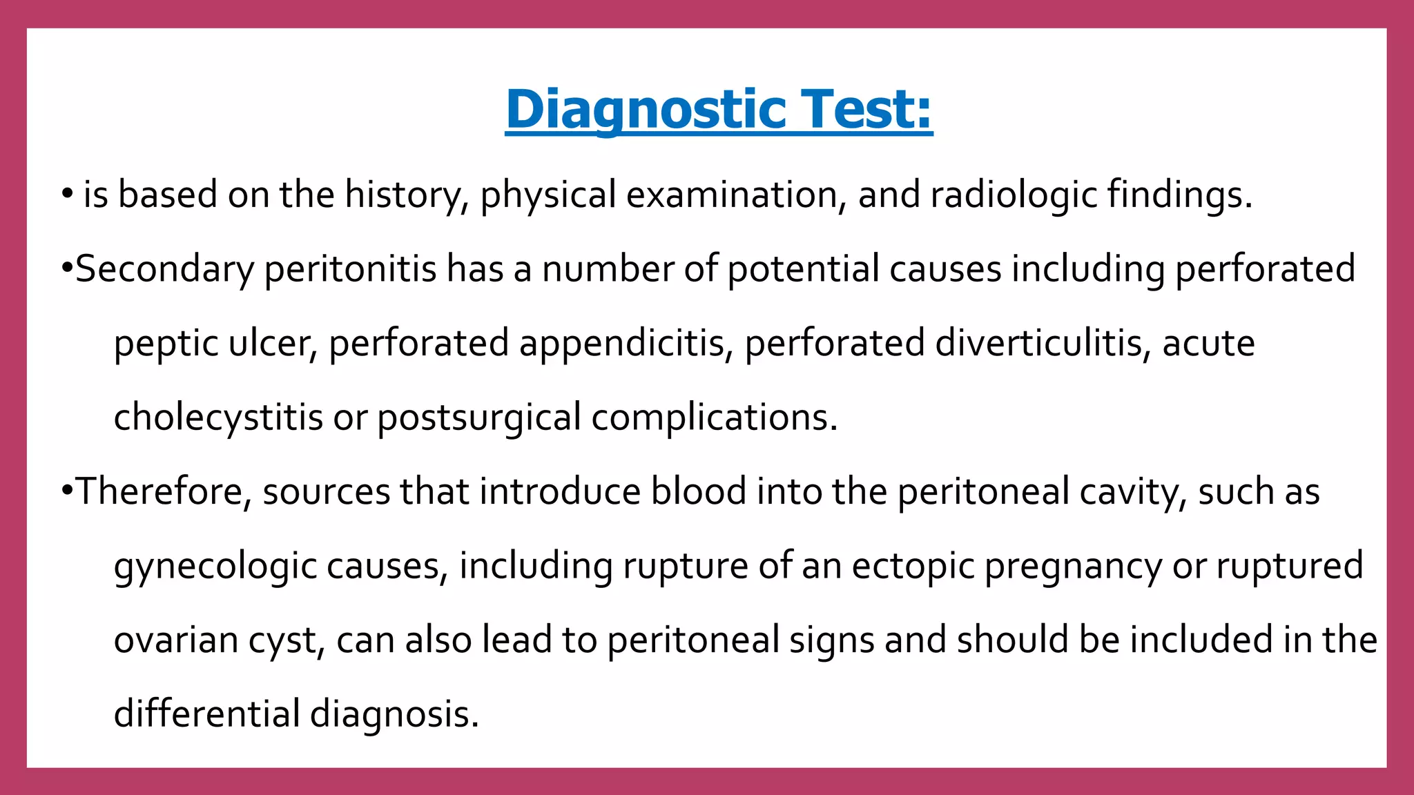 Disorder of peritonum | PPTX