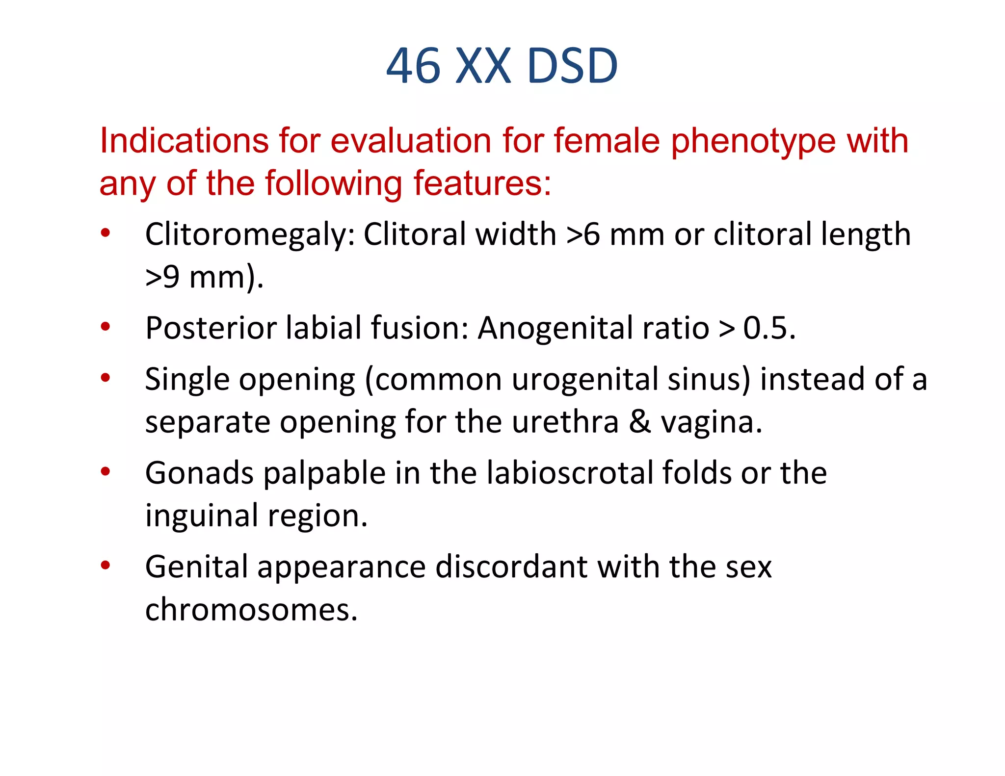 Disorder of sex differentiation presentation | PDF