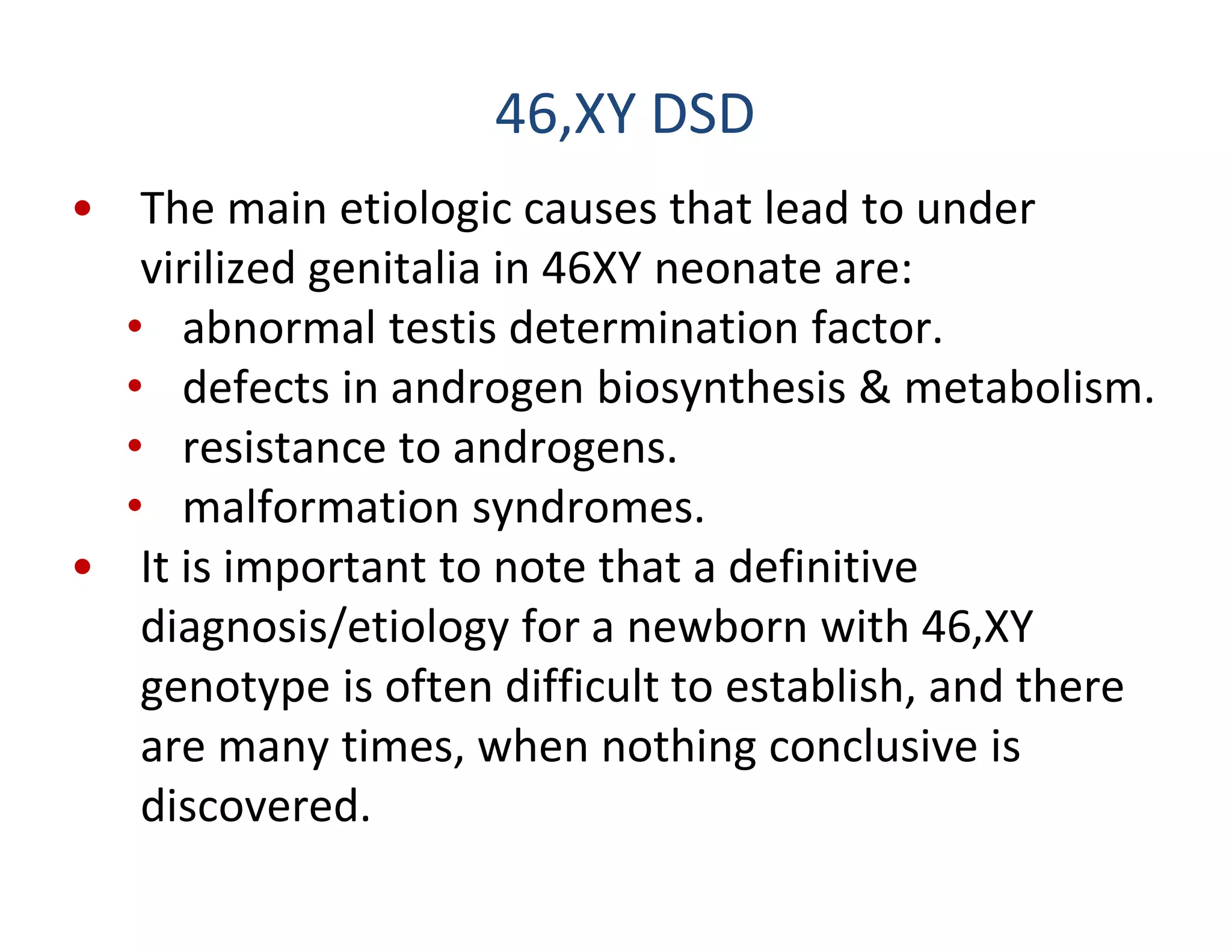 Disorder of sex differentiation presentation | PDF
