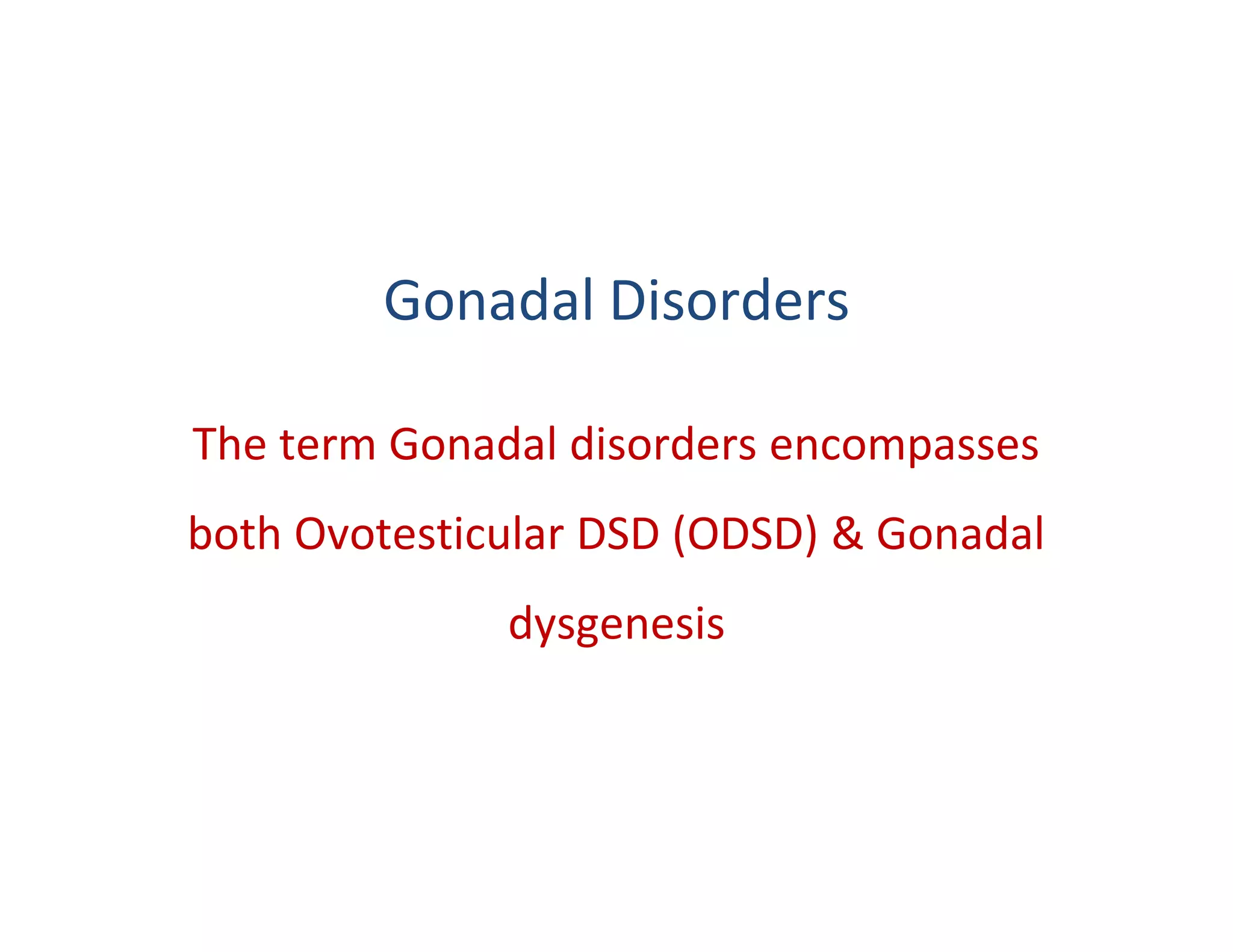 Disorder of sex differentiation presentation | PDF