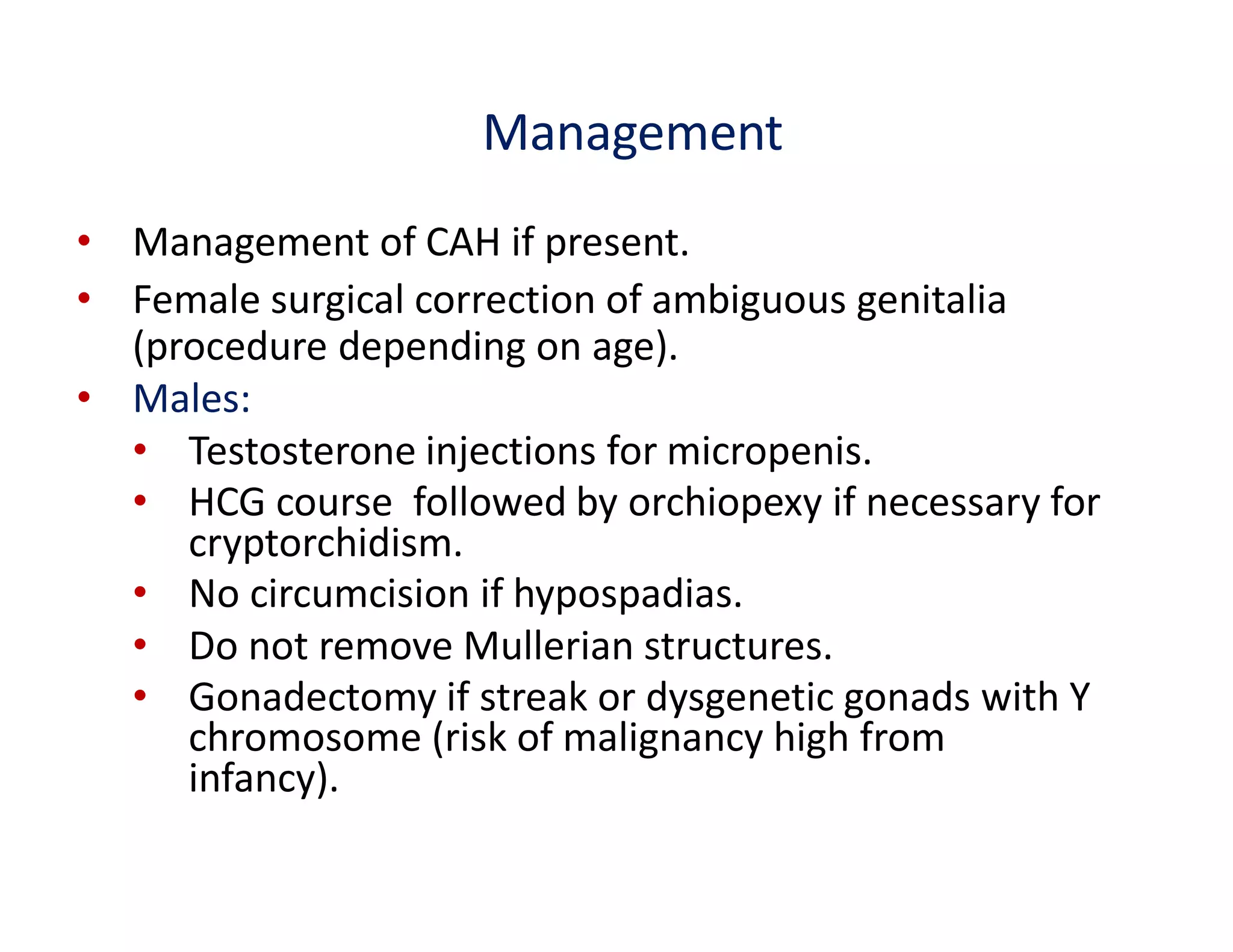 Disorder of sex differentiation presentation | PDF