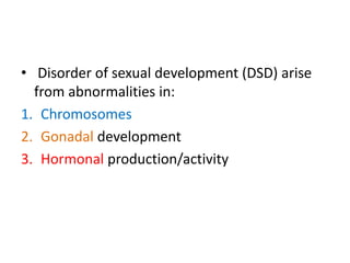 Disorder of Sexual Development DSD by Dr. Majid Kakakhel, Team C, IKD ...