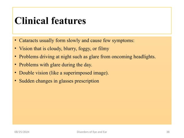 Disorder of Special Senses (Eye & Ear.pptx | Ear, Nose and Throat ...