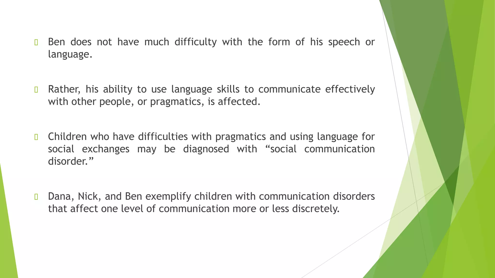 DISORDER OF SPEECH | PPTX