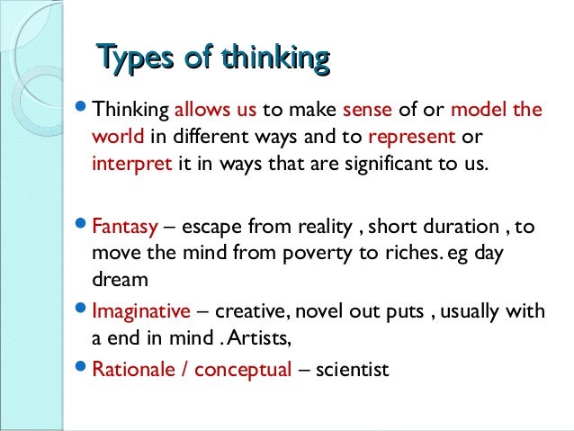 Disorder of thought ssy