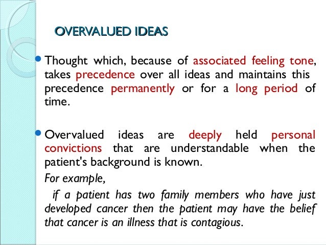 Disorder of thought ssy