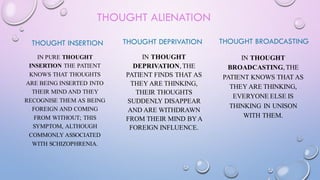 disorder of tought.pdf introduction to thought | PDF