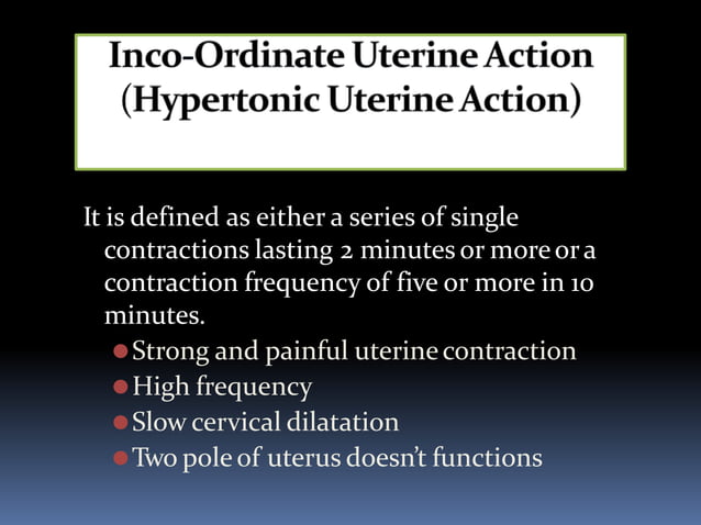 Disorder of uterine contraction & precipitate labour.pptx