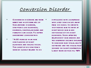 Disorders , psychology | PPT