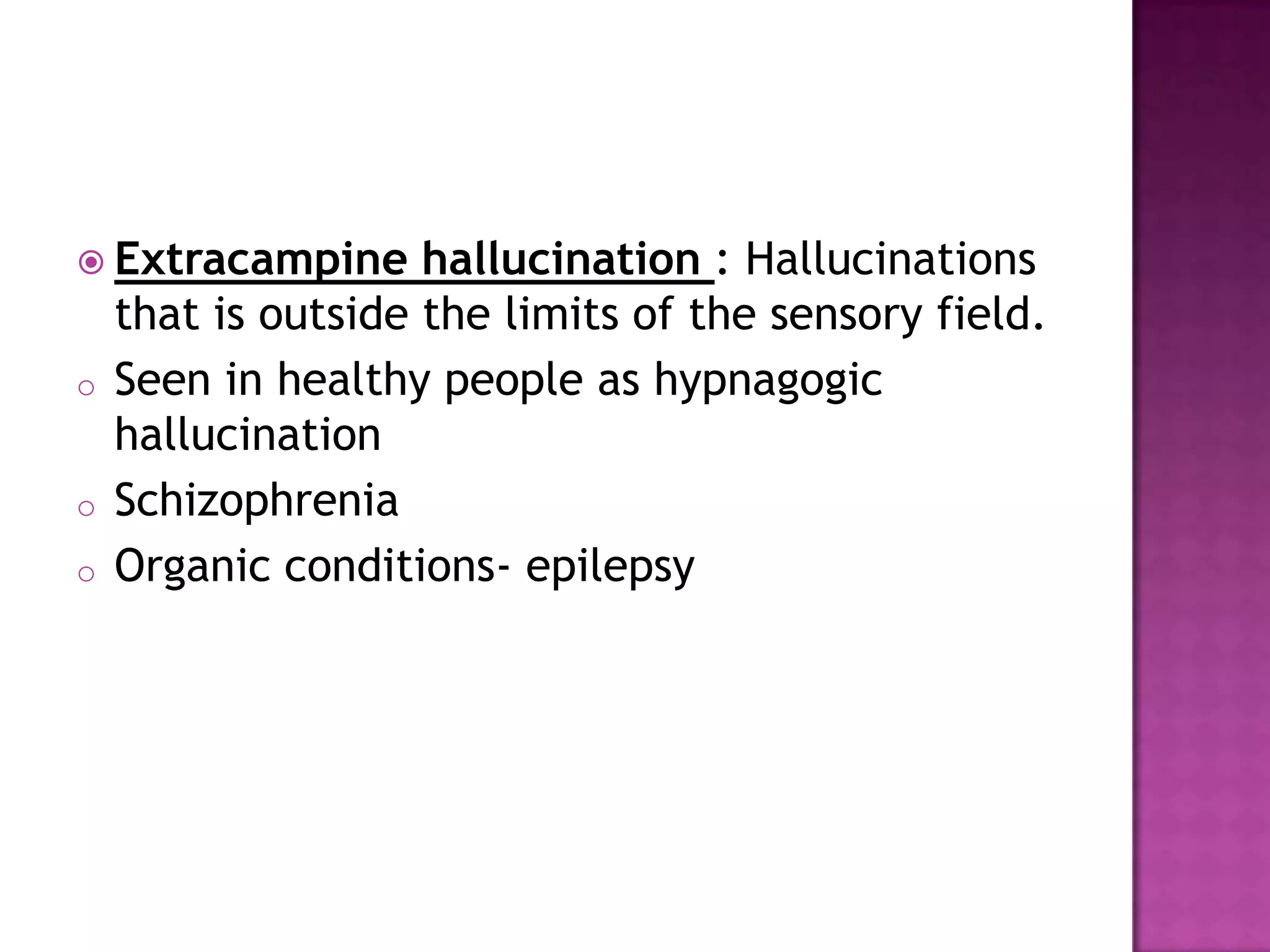 Disorders Of Perception | PPTX