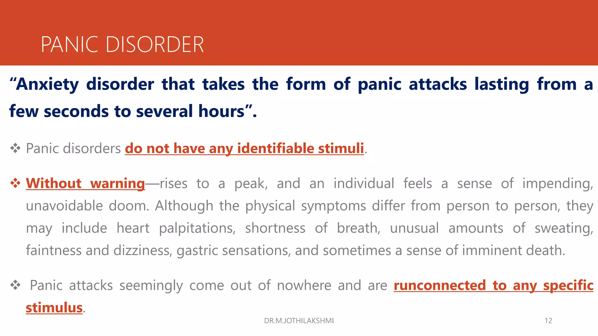 PSYCHOLOGICAL DISORDERS | PPT