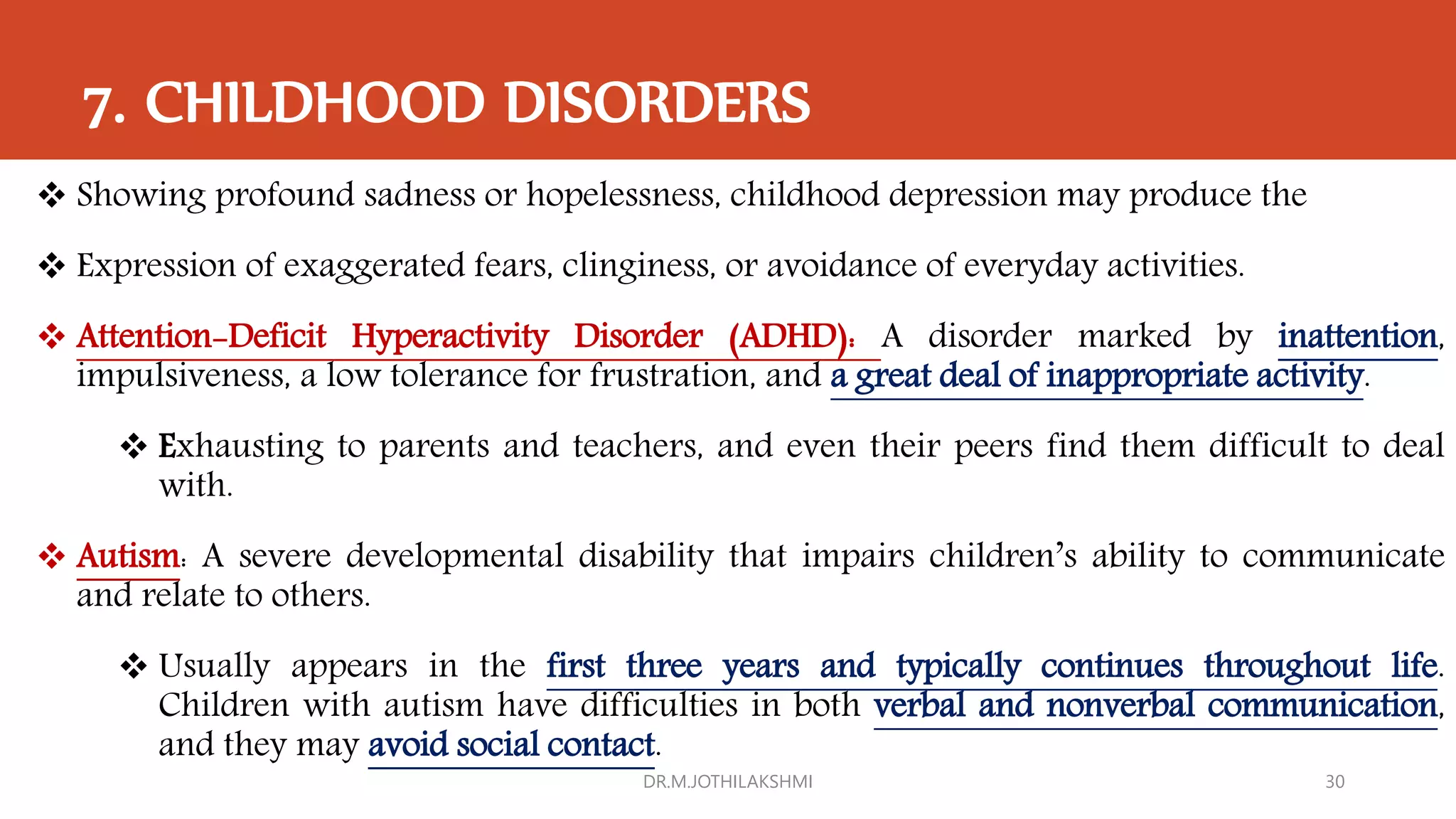 PSYCHOLOGICAL DISORDERS | PPT