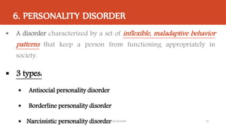 PSYCHOLOGICAL DISORDERS | PPTX