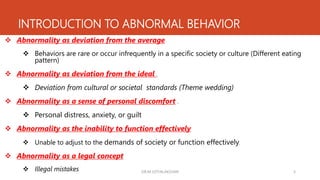 PSYCHOLOGICAL DISORDERS | PPT