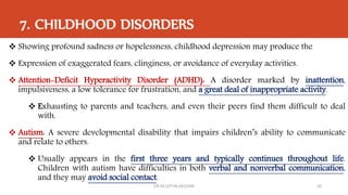 PSYCHOLOGICAL DISORDERS | PPT