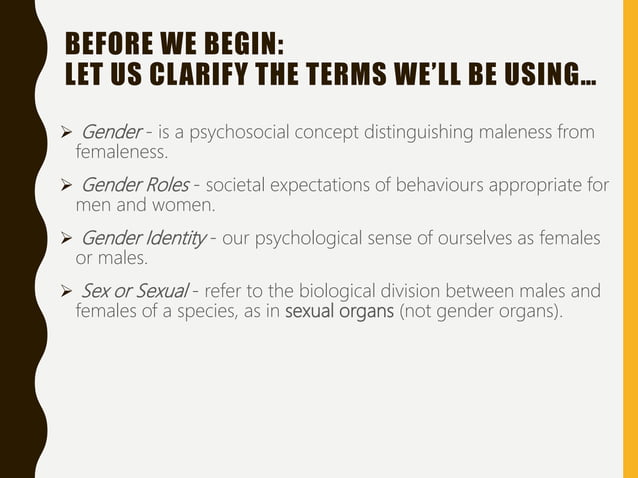 Gender and Sexuality Disorders | PPT