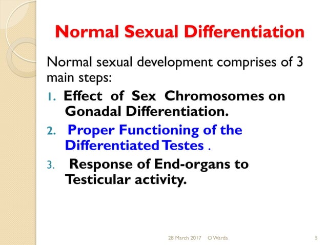 Disorders Of Sex Development O Warda